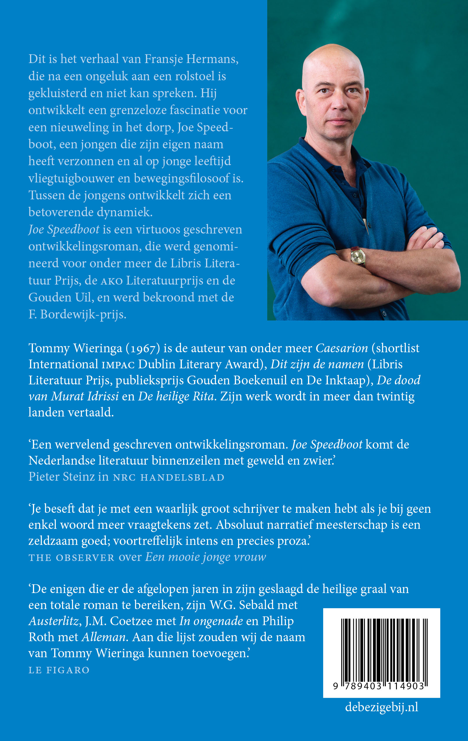 Joe Speedboot - Tommy Wieringa - De Bezige Bij