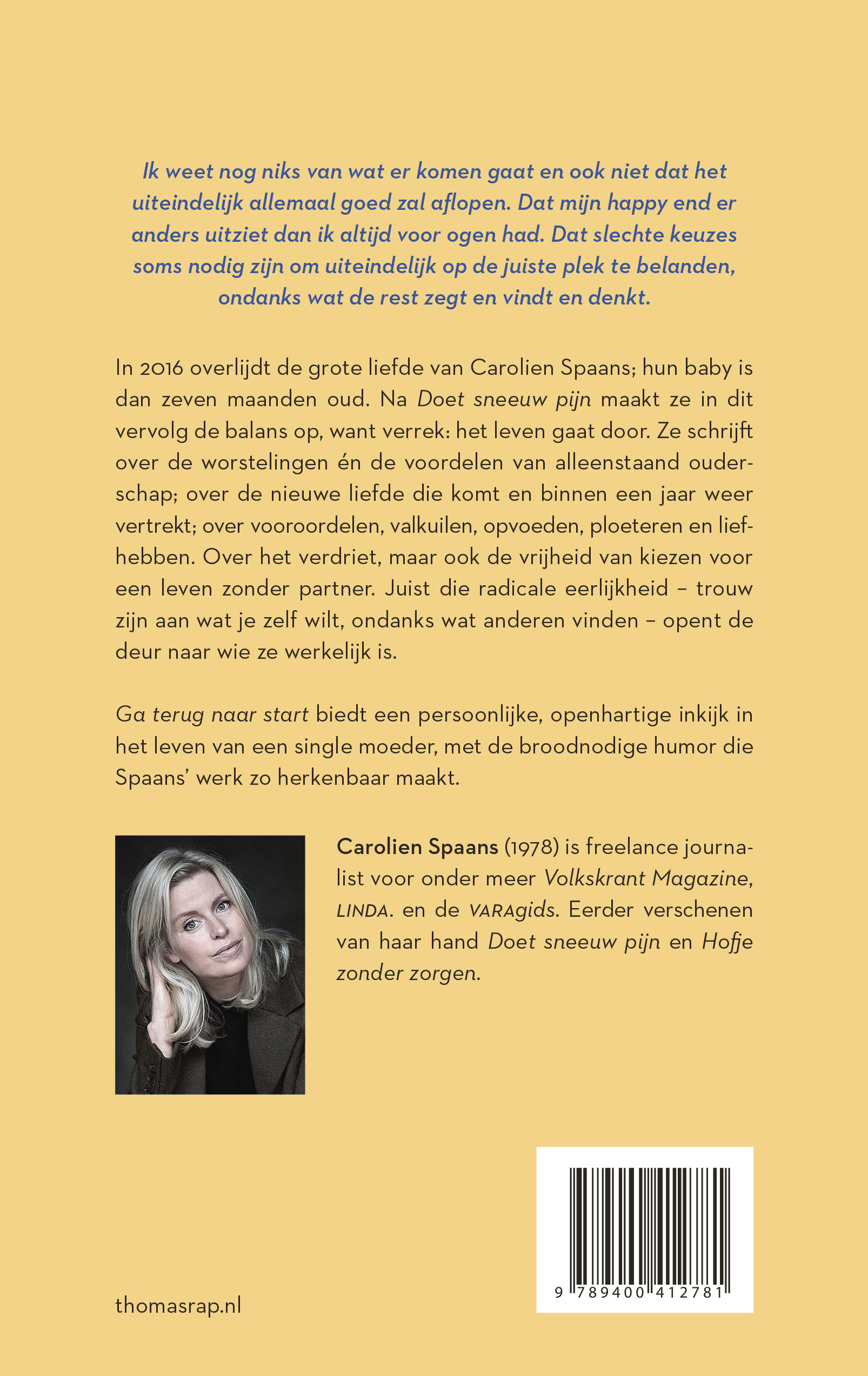 Ga terug naar start - Carolien Spaans - Thomas Rap