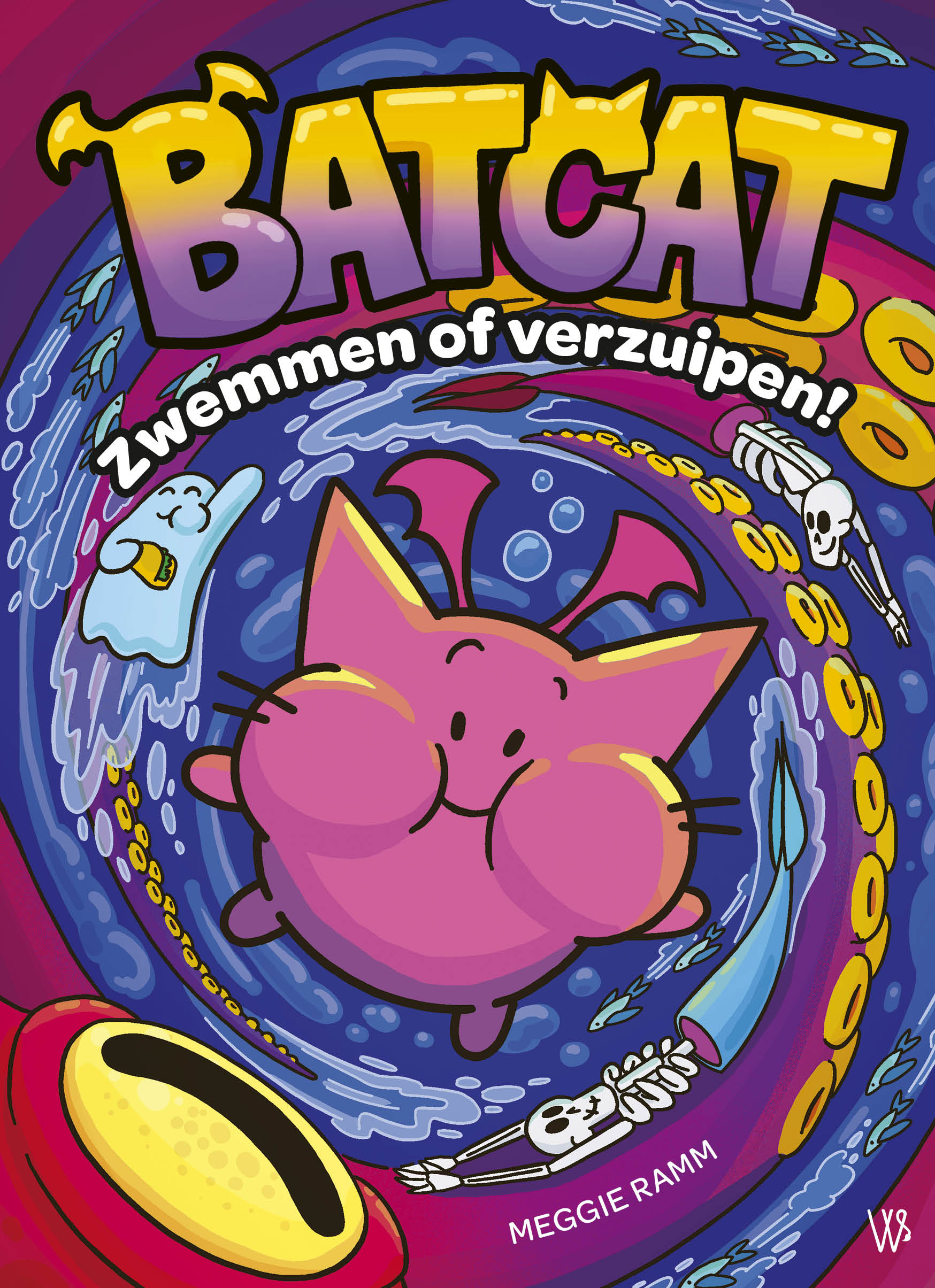 Batcat - Zwemmen of verzuipen! - Meggie Ramm - Kinderboeken.nl