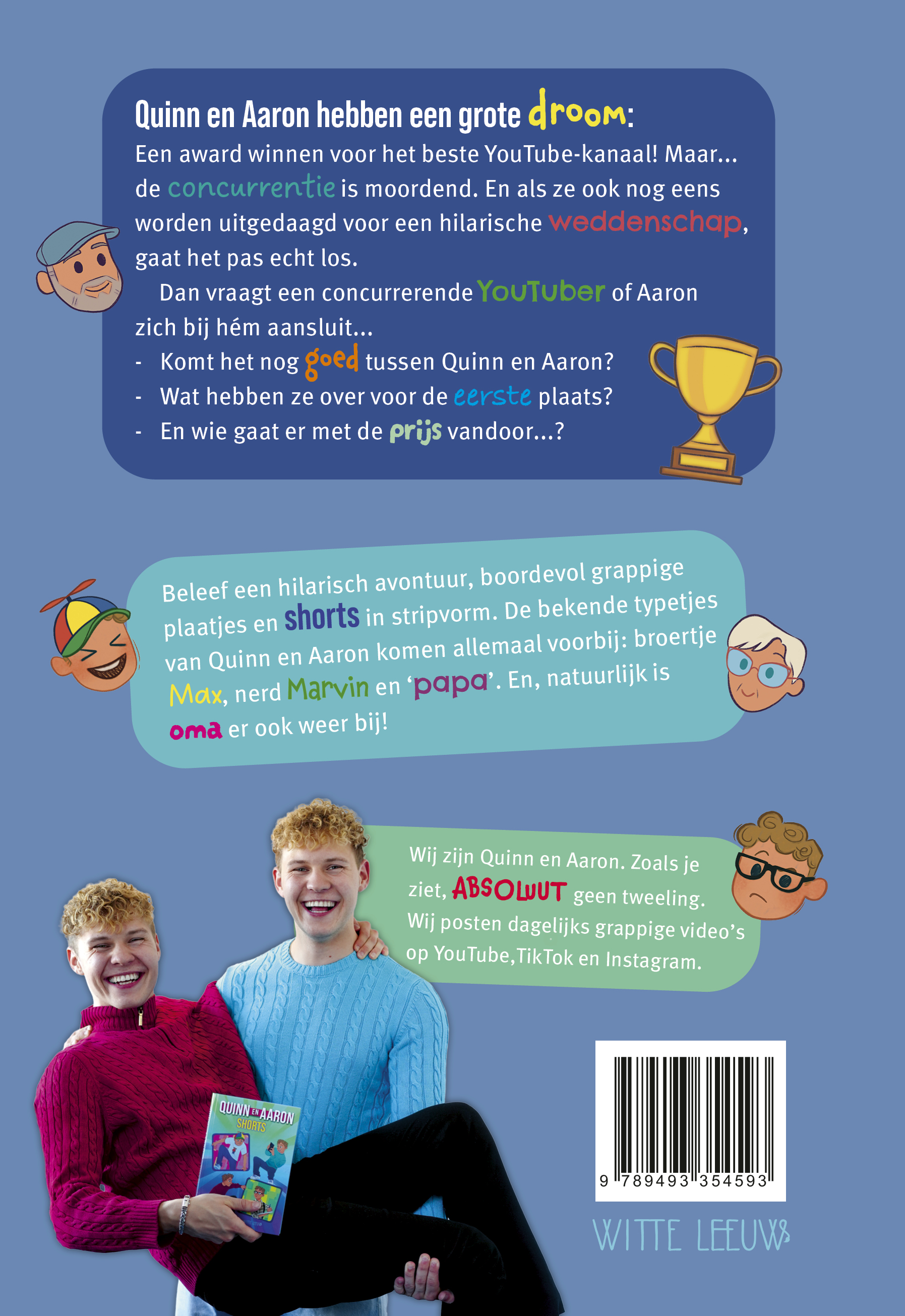 Quinn en Aaron shorts - Quinn en Aaron Bezemer - Kinderboeken.nl